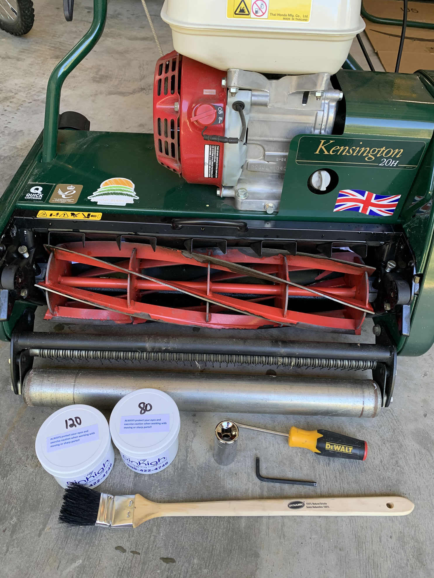 How to Backlap a Cylinder Mower - Allett Kensington 20H